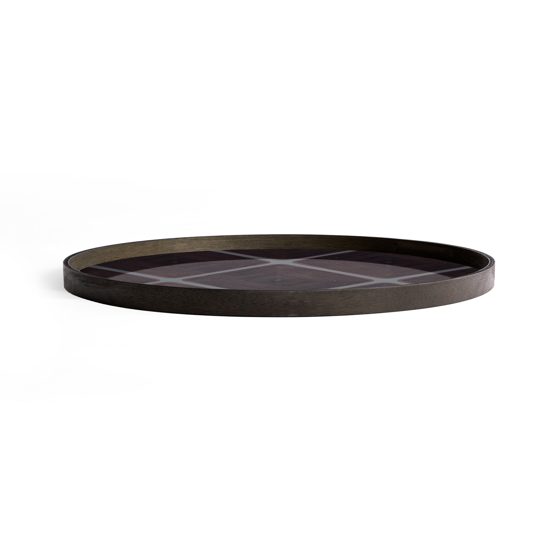 Slate Linear Squares Glass Tray X-Large - Hansen Interiors